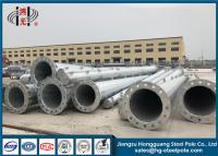China Polygonal Transmission Q355 Steel Tubular Pole With Climbing Rung For Distribution for sale