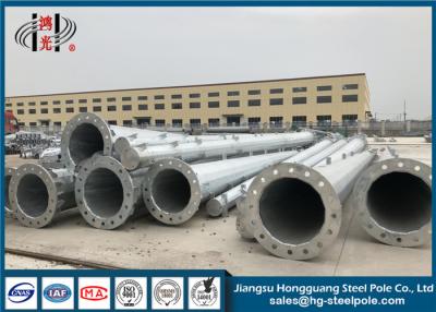 China Polygonal Transmission Q355 Steel Tubular Pole With Climbing Rung For Distribution for sale