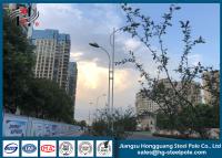 China ISO 9001 Standard Commercial Light Pole Singe / Double Arm For Highway Lighting for sale