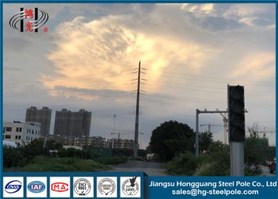 China Hot Dip Galvanized Electrical Steel Pole For Power Distribution Equipment for sale