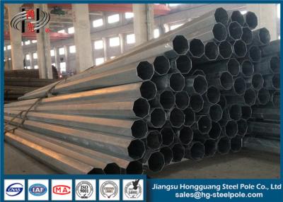 China Hot Dip Galvanized Octagonal Steel Tubular Pole , Power Transmission Poles for sale