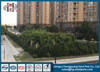 China RAL Powder Coated Polygonal Parking Lot Light Poles , Electric Power Pole for sale