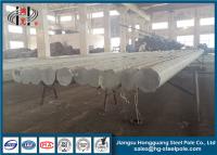 China Polygonal Galvanized Steel Pole For Distribution With Min Yield Strength 345 Mpa for sale