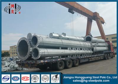 China Q345 Round Steel Tubular Pole For Transmission Line Overhead Project 110KV for sale