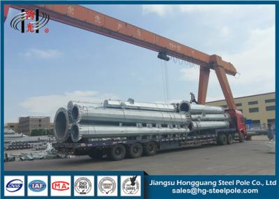 China Polygonal Q345 Q460 Electrical Power Pole Hot Dip Galvanized ISO Certificates for sale
