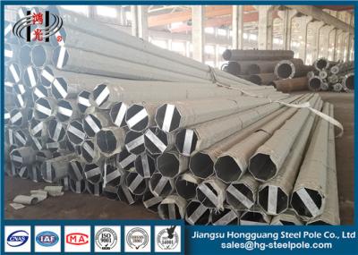 China Q345 500KG Design Load 30FT 9.15M Power Transmission Poles For Long Time for sale