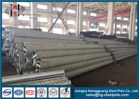 China 30ft Polygonal Hot Dip Galvanized Pole With Min Yield Strength 345 Mpa for sale