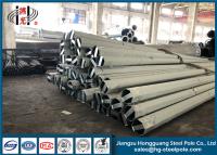 China Bitumen Steel Conical Polygonal Electrical Metal Power Poles Hot Dip Galvanized for sale