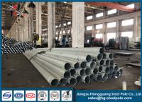 China 7-15m Octagonal Power Transmission Poles With Hot Dip Galvanized Steel for sale