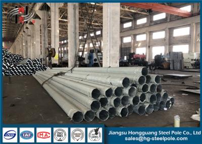 China 7-15m Octagonal Power Transmission Poles With Hot Dip Galvanized Steel for sale