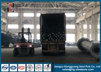 China Philippines NEA Transmission Line Steel Pole Q345 500KG Design 40 FT for sale