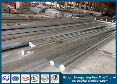 China Burial Type Steel Tubular Pole Metal Power Pole 3mm Thickness Long Life Time for sale
