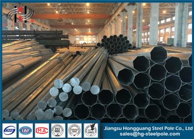 China Octagonal Hot Dip Galvanized Steel Power Pole Lap Joint Type Iso Certificate for sale