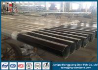 China Q345 Steel Electrical Power Hot Dip Galvanized Octagonal Pole 11m With Holes for sale