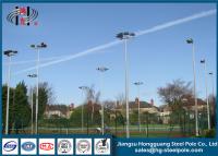 China 26M Zinc-coated Steel Polygonal High Mast Flood Lighting Poles with Powder Coated for sale