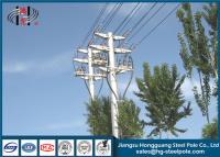 China Polygonal Shape Steel Tubular Power Transmission Poles With Custom Painting for sale