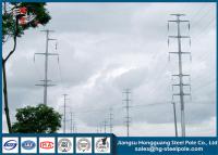 China Q345 Q235 Q460 Galvanized Steel Pole Hot Dip 75FT 13.8KV Non Standard for sale