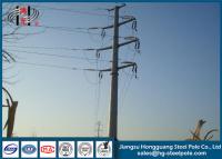 China 60FT Polygonal Hot Dip Galvanized Steel Electric Pole With Bitumen Painted for sale