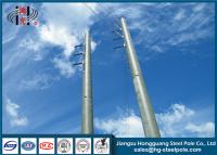 China Customized Hot Roll Q235 Steel Electric Pole For Transmission Lines for sale