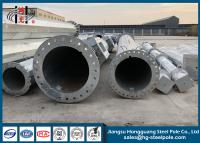 China Hot Roll Galvanized Hexagon Steel Tubular Pole For Electricity Distribution for sale