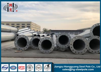China Polygonal Steel Electric Pole For Overhead Transmission Line 110KV for sale
