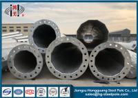 China 33KV Electric Steel Tubular Pole For Power Transmission , ISO9001-2008 Certificate for sale