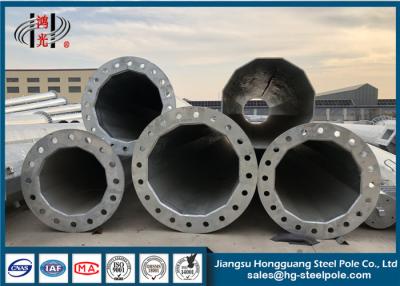 China 33KV Electric Steel Tubular Pole For Power Transmission , ISO9001-2008 Certificate for sale