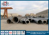 China Hot Roll Steel Superior Hop Dip Galvanised Poles / Tubular Steel Tower for sale