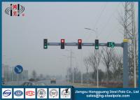 China 5mm Thickness Polygonal Traffic Light Pole Hot Dip Galvanized With ASTM A 123 for sale