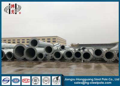 China 2.3-18mm Wall Thickness Galvanized Steel Pole ISO9001-2008 Certification for sale
