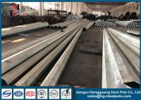 China Round Steel Electric Pole For Power Distribution Equipment 11KV-220KV for sale