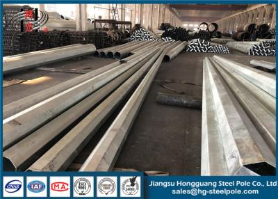 China Round Steel Electric Pole For Power Distribution Equipment 11KV-220KV for sale