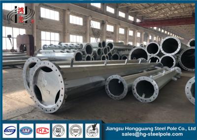 China Electrical Post Steel Electric Pole Sheet Metal Fabrication For Substation Structure for sale