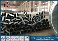China Anti Corrosive Q345 Stainless Steel Pole For Electrical Power Transformer Substation for sale
