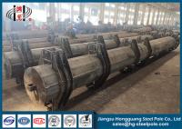 China 10M Galvanized Steel Pole 110kv Voltage Painting Surface Coating 6.0mm THK for sale