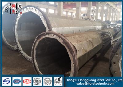 China High Voltage 10- 220KV Electric Galvanised Steel Pole Q345 Transmission Line for sale