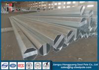 China Philippines NEA Standard Galvanized Steel Pole With 500kg Design Load for sale