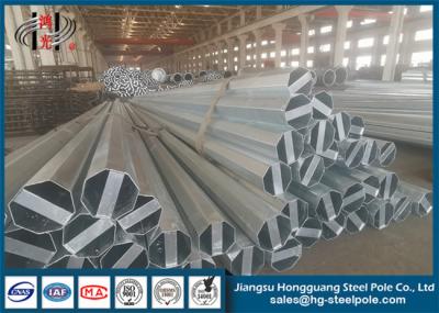 China 30FT 35FT 40FT Octagonal Steel Tubular Electric Light Pole For Philippines Market for sale