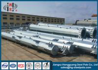 China Low Voltage OEM Hot Dip Galvanized Steel Pole For Transmission Line Project Q345 for sale