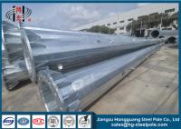 China Customized Galvanized Steel Pole Flange Type Transmission Line Electrical for sale