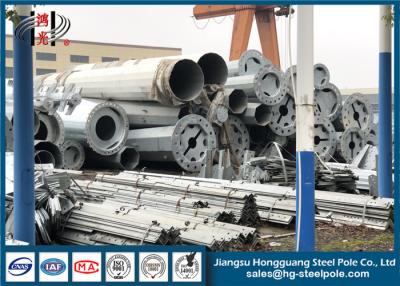 China 500kg Design Load Steel Transmission Pole Hot Dip Galvanized Customized for sale