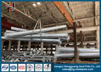 China Structural Galvanized Steel Pole For Electrical Power Transmission Line for sale