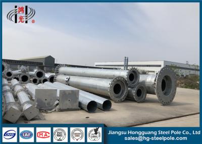 China 13.8KV Philippines Galvanized Electrical Power Steel Tubular Pole Steel Transmission Poles for sale