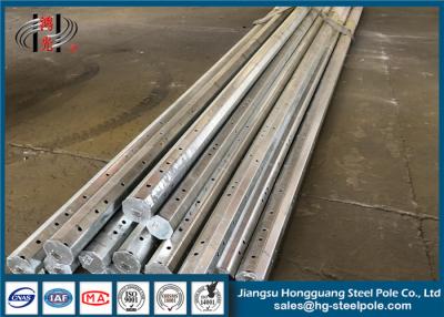 China NEA Standard Customized Tubular Steel Poles , Octagonal Galvanised Steel Pole for sale