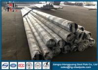 China 69KV Q345 Galvanized  Steel Tubular Pole Hexadecagonal Hot Dip Galvanized for sale