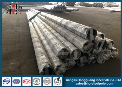 China 69KV Q345 Galvanized  Steel Tubular Pole Hexadecagonal Hot Dip Galvanized for sale