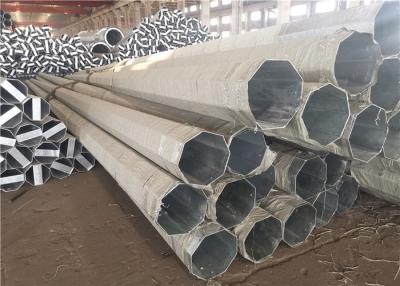 China 35FT Electrical Power Steel Pole Direct Buried Pole Hot Dip Galvanized for sale