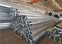 China Octagonal Galvanized Electrical Steel Power Pole 2.3-5mm Thickness for Tranmission Line Project for sale