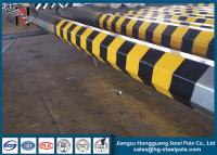 China 25-40FT 8 Sides Galvanized Steel Electric Pole With Luminous Painting Q345 for sale