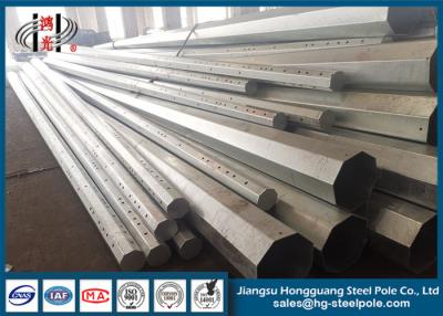 China 13.8kv 69kv Octagonal Electrical Galvanized Steel Pole Philippines NEA Standard for sale
